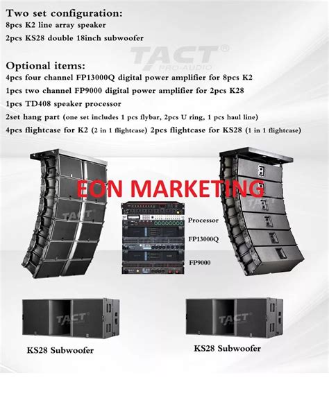Line Array Speakers Tact Audio Audio Soundbars Speakers Amplifiers On Carousell