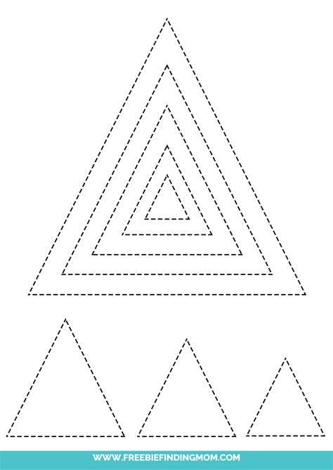 Printable Shape Tracing Worksheets Freebie Finding Mom