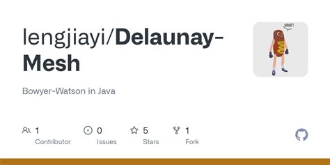 Github Lengjiayidelaunay Mesh Bowyer Watson In Java