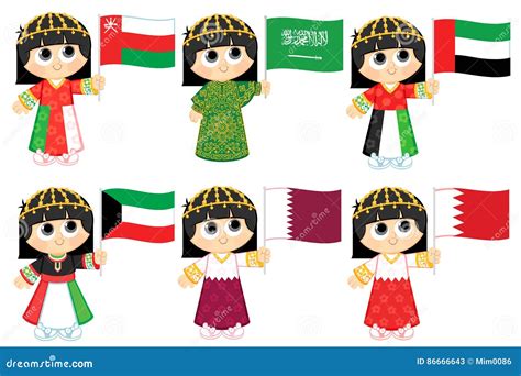 Map Of The Gulf Cooperation Council GCC S Members Vector CartoonDealer Com 111370341