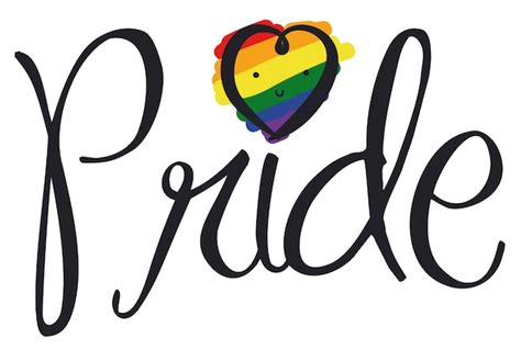 Premium Vector Cute Heart With Rainbow Colors Promoting Pride