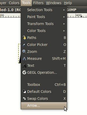 Instructions For Drawing Arrows With Gimp