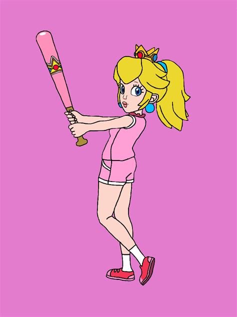 Princess Peach From Mario Super Sluggers By Aaronbanks On DeviantArt