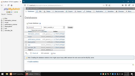 Membuat Database Dan Insert Record Di Xampp Wio Code