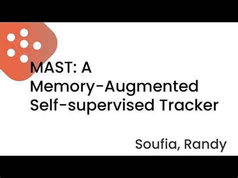 Free Video Mast A Memory Augmented Self Supervised Tracker From