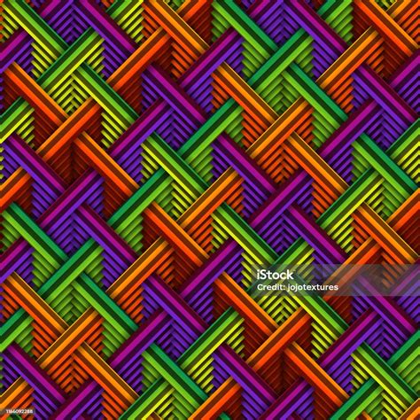 대각선 줄무늬 패턴 직조 텍스처 3d 일러스트와 원활한 질감 0명에 대한 스톡 사진 및 기타 이미지 0명 건축물 그라데이션 Istock