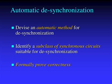 Ppt Handshake Protocols For De Synchronization Powerpoint