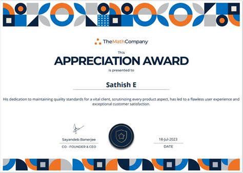 sathish kumar on linkedin themathcompany award work qaengineer qaautomation