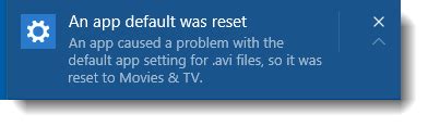 Fix An App Default Was Reset Error In Windows 10 Tutorials