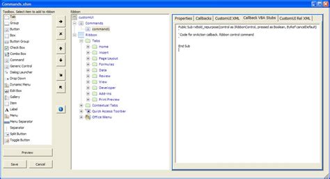 Ribbon Editor