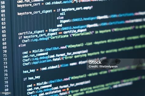 Software Developer Programming Code Abstract Computer Script Stock