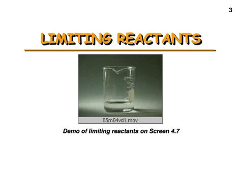 Ppt Reactions Involving A Limiting Reactant Powerpoint Presentation