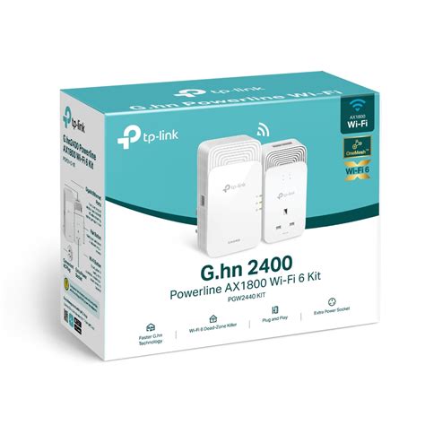 PGW2440 KIT G Hn2400 Powerline AX1800 Wi Fi 6 Kit TP Link United Kingdom