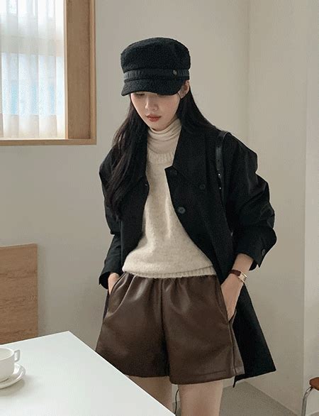 제작 러케피니 루즈핏 하프 트렌치 코트 78201 빅사이즈여성의류 에이블리