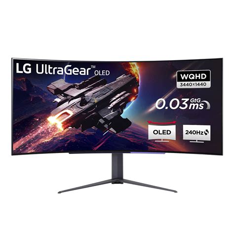 LG 45GR95QE 45 Inch UltraGear 1440p 240 Hz OLED Curved Gaming Monitor With AMD FreeSync Premium