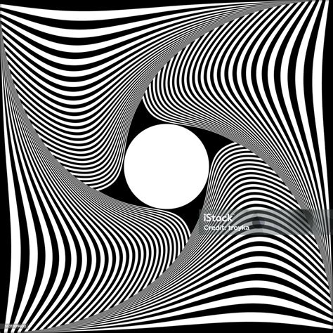 추상 연산 예술 패턴의 소용돌이 치는 모션 환상 3d 효과 3차원 형태에 대한 스톡 벡터 아트 및 기타 이미지 3차원 형태 고대비 곡선 Istock