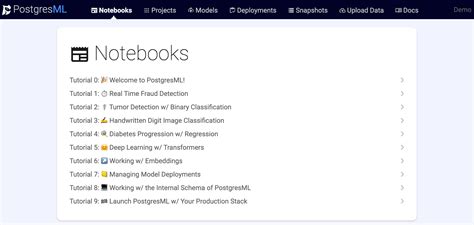 postgresml快速入门 bimant