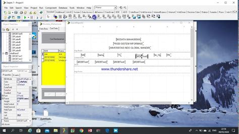 tutorial membuat quickreport pakai delphi7 youtube