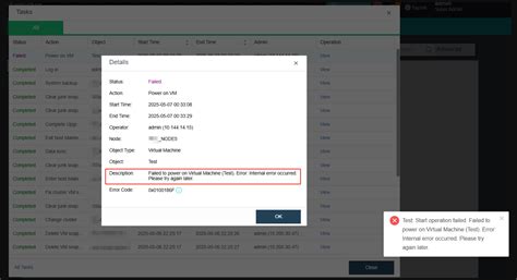 Node ไม่สามารถ Power On Vm ได้ หรือไม่สามารถ Migrate Vm มา Run ได้ บริษัท ซังฟอร์ เทคโนโลยี