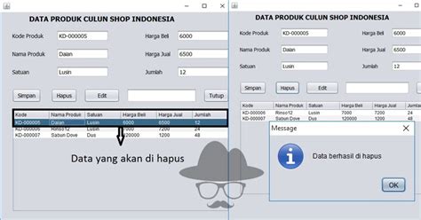 Cara Membuat Program Hapus Data Di Netbeans Programmer Java Dan Mysql