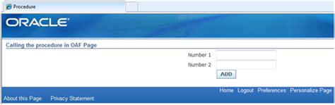 Oaf By Sspatil Calling The Procedure In Oaf Oaf By Sspatil Calling The Procedure In Oaf