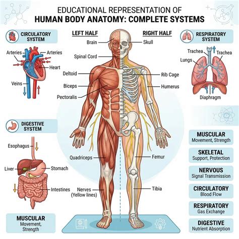 Comprehensive Human Anatomy Diagram Ai Art Generator Easy Peasy Ai