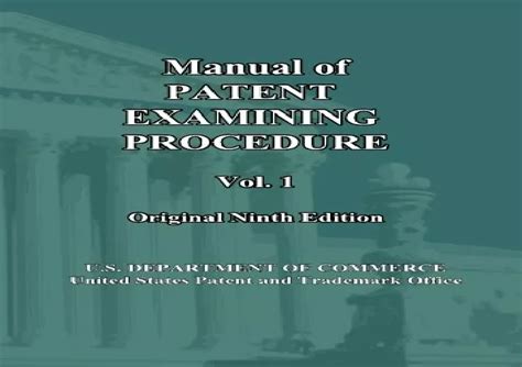 Ppt [pdf] Manual Of Patent Examining Procedure 9th Ed Vol 1 Original Ninth Edi