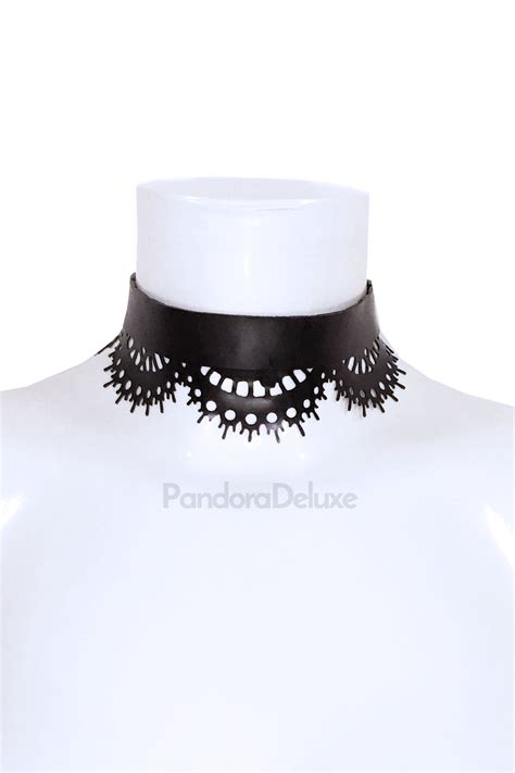 Valentina Latex Lace Choker Pandora Deluxe
