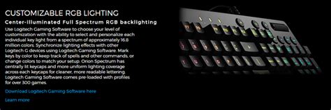 Review Mechanical Keyboard Logitech G Orion Spectrum Pcsteps Com
