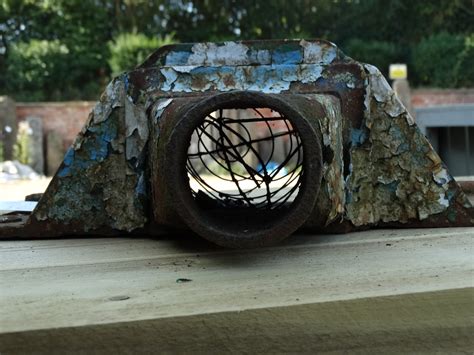 Angled Cast Iron Hopper Watling Reclamation