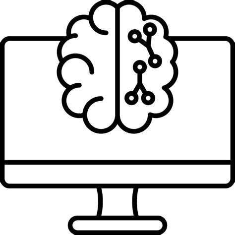 Machine Learning Line Icon 36611713 Vector Art At Vecteezy