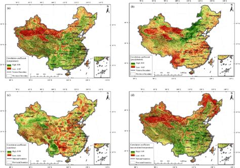 Correlation Analysis Of Vegetation Ndvi And Climatic Factors A Ndvi