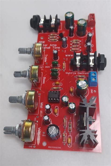 10 Watt Guitar Amplifier With Marshall Tone Stack Kit Nightfire Electronics Llc