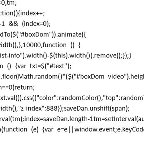 Bullet Screen Implementation Code Download Scientific Diagram