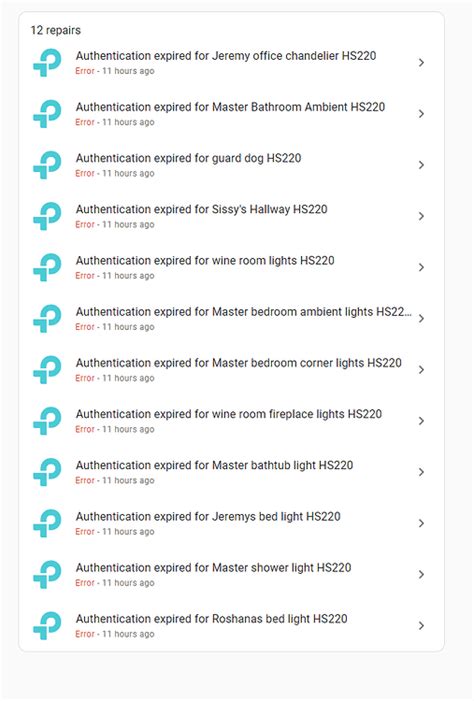 Authentication Expired Issues 2024 5 And Beyond Installation Home Assistant Community