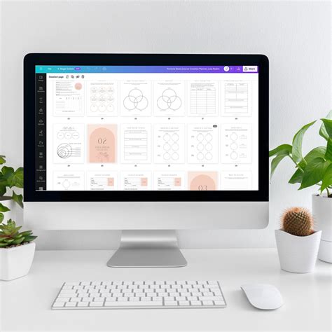 Printable Course Planner Course Creator Planner Template Etsy
