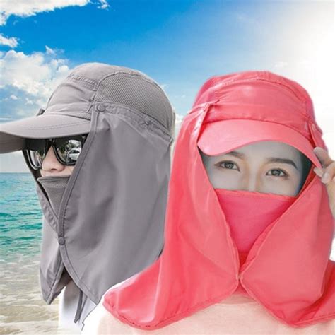 얼굴햇빛가리개모자 자외선차단 안면마스크 등산 작업 에누리 가격비교