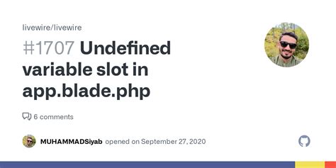 Undefined Variable Slot In Appbladephp · Issue 1707 · Livewirelivewire · Github