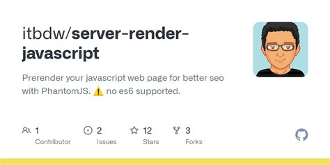 github itbdw server render javascript prerender your javascript web