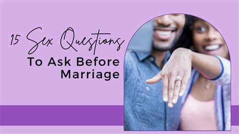 15 Sex Questions To Ask Before Marriage — Awesome Marriage — Marriage Relationships And