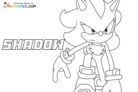 Shadow El Erizo Con Sonic Sonic Dibujos Para Colorear Para Nios