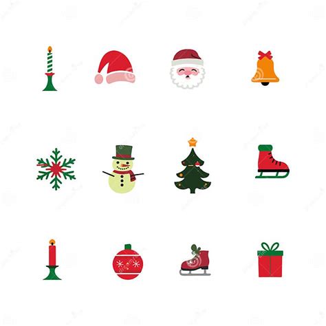 A Flat Design Vector Illustration Of Christmas Icon Stock Illustration