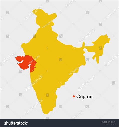 Illustration India Map Showing Indian State Stock Vector Royalty Free Shutterstock