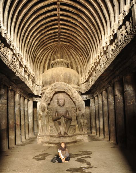 Sculpture Inside Kailasha Cave Ellora India Travel