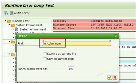 Sap Bw How To Find Out Which Query Caused Memory Dump Tsvtnewpageallocfailed 🙂my Easy Bi