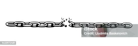 Rantai Putus Dengan Pecahan Sebagai Simbol Kekuatan Dan Kebebasan