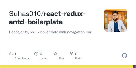 Github Suhas010react Redux Antd Boilerplate React Antd Redux Boilerplate With Navigation Bar