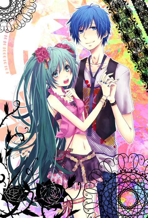 Hatsune Miku And Kaito Vocaloid Drawn By Non Danbooru
