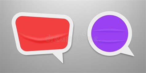 sticker blank note adhesive mock up stock illustration illustration