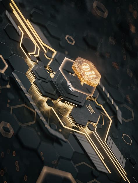 芯片 主板 Cpu模型 场景 空间 建筑 作品模型 Cg模型网